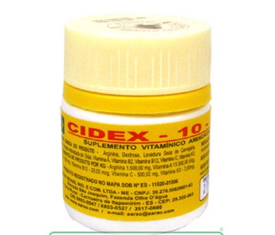 Cidex-10 - 330 mg - 150 Cápsulas AARÃO